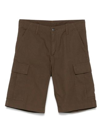 Carhartt Work in Progress short cargo à patch logo - Marron
