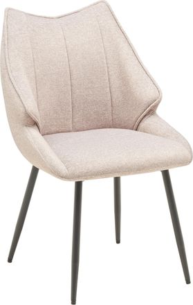 MID.YOU Mid.you Stuhl, Schwarz, Beige, Metall, Textil, konisch, 55x87x61 cm, Esszimmer, St&uuml;hle, Esszimmerst&uuml;hle