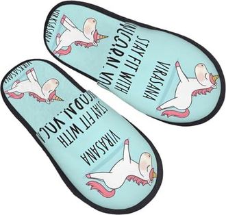 Generic Pantoufles Mod&egrave;le De Cheval Mignon Faisant Une Posture De Yoga Slippers Hiver L&eacute;g&egrave;res Chaussures Pour Homme Int&eacute;rieur Femme L