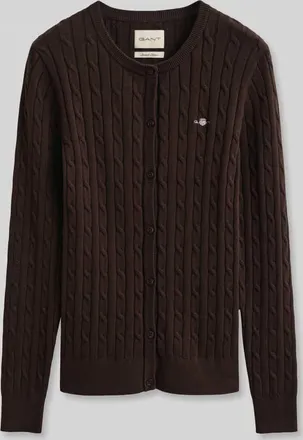 GANT Regular Fit Strickjacke aus Baumwoll-Mix