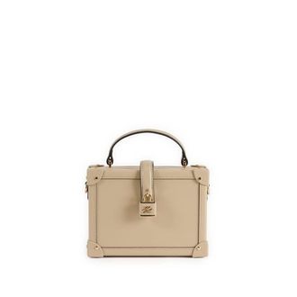 Karl Lagerfeld Sac &agrave; main forme coffre en cuir