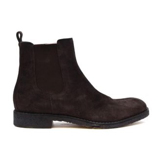 Del Carlo Braune Wildleder Herren Bootie - - Shoes - Damen - Braun - 40 EU