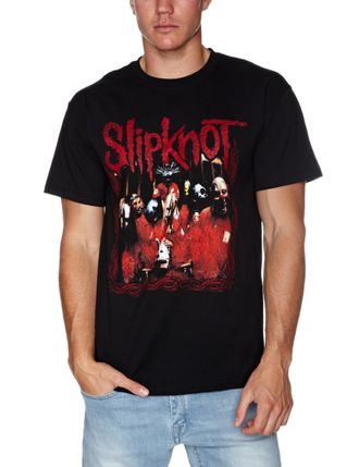 Bravado Slipknot Band Frame Herren-T-Shirt, Schwarz, Schwarz, S
