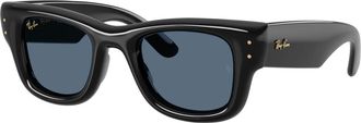 Ray-Ban unisex, Accessoires, Noir, Taille: 47 MM Wayfarer Puffer Lunettes de soleil