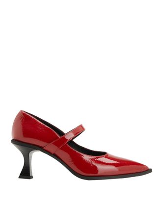 8 by YOOX PATENT LEATHER MARY-JANE PUMPS