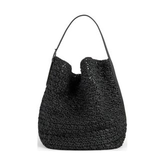 Toteme Femme, Sacs, Noir, Taille: ONE Size Belted Raffia Tote Bag