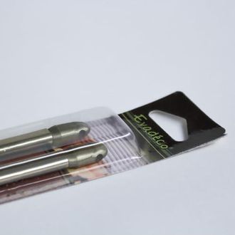 Boulet Lot de 2 kits de barres de vitrages Plate, Or, extensible 60 à 100cm, Diam.7mm