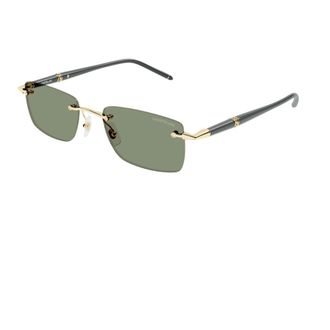 Montblanc Montblanc - Lunettes de soleil &eacute;l&eacute;gantes avec mod&egrave;le Mb0344S - unisex - Accessoires - Noir - Taille: 54 MM