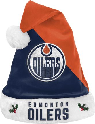 Foco Edmonton Oilers 2020 Basic Santa NHL Weihnachtsmannm&uuml;tze, One Size