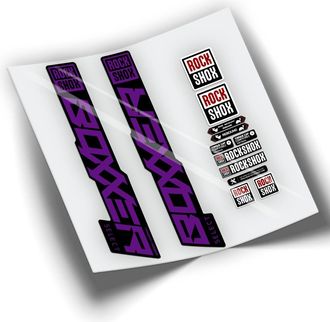 Generico Ref: VP380 Aufkleber, kompatibel mit Rock-Shox Boxer Select 2019-2023 MTB, Sticker, Aufkleber, Mountainbike-Vinyl. (Violett)