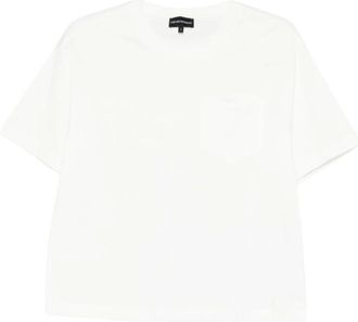 Emporio Armani Femme, Tops, Blanc, Taille: 40 FR T-shirts et polos Capsule