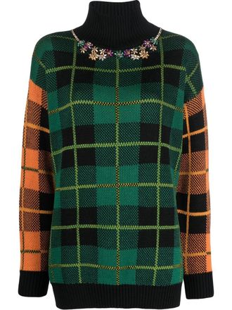 Ermanno Scervino Pullover mit Stehkragen - Gr&uuml;n