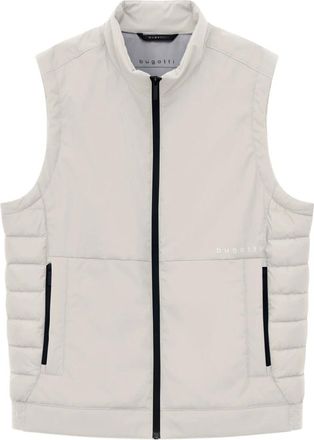 Bugatti Homme, Vestes, Beige, Taille: XL Vest with Stand-up Collar