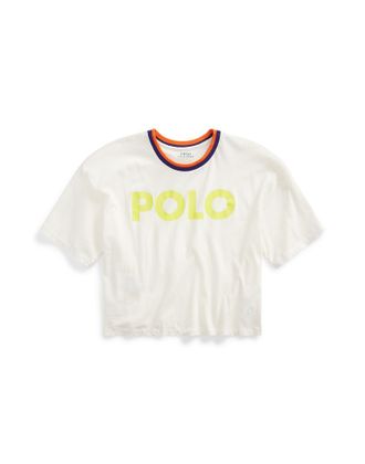 Ralph Lauren LOGO GRAPHIC CROPPED JERSEY TEE
