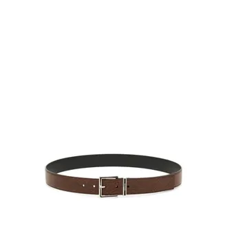 Ferragamo Homme, Accessoires, Brun, Taille: 110 CM Ceinture fixe &agrave; boucle carr&eacute;e