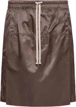 Rick Owens Moncler Kiltshorts Skort, Unisex, Brown, Size: L