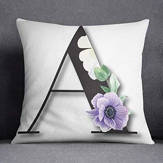 Bonamaison Le Jardin du Lin Kissenh&uuml;llen, Cotton, Mehrfarbig, 45x45