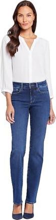 NYDJ Womens Petite Size Marilyn Straight Leg Jeans, Cooper, 50 Slim Femme