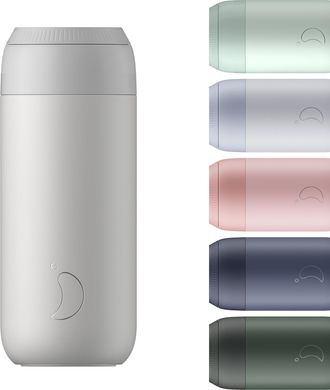 Chilly's Serie 2 Isolierter Kaffebecher - Doppelwandige Tasse mit Deckel - BPA-Freier Edelstahl - Granite Grey, 500ml