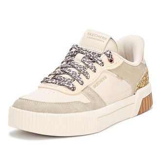 Skechers Chaussures &agrave; enfiler Jade Radiant Roar pour femme, Naturel/dor&eacute;, 40 EU