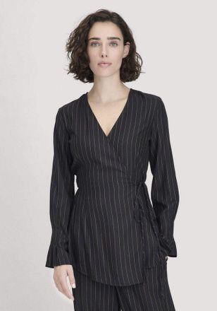 Hessnatur Klassische Bluse Regular aus reiner LENZING ECOVERO Satin (1-tlg)