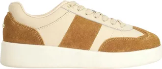 Dune London Enticing Sneaker f&uuml;r Damen, Wildleder, Plattform-Absatz (Braun)