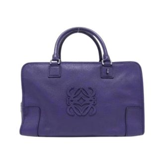 Loewe Pre-owned Amazona Goatskin Handbag - - Pre-owned - Damen - Lila - ONE SIZE