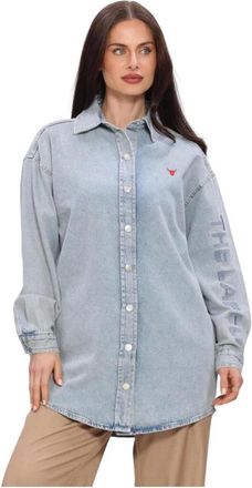 ALIX The Label Alix The Label, Femme, Blouses et Chemises, Bleu, Taille: 38 FR Chemisier oversize en denim fluide tiss&eacute;