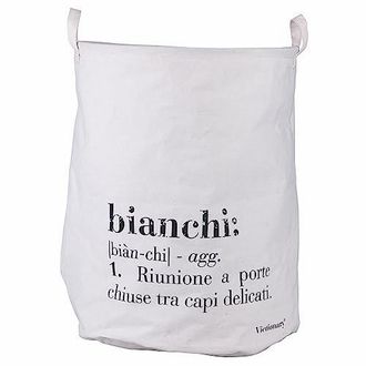 Villa D'Este Home Tivoli W&auml;schekorb &Oslash;40x50 cm aus Stoff, Victionary