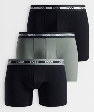HUGO BOSS HUGO Red - Boxershorts in verschiedenen Farben mit Logo am Bund, 3er-Pack-Mehrfarbig