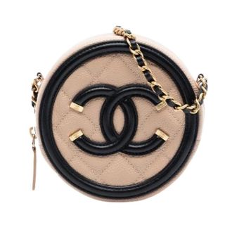 Chanel Pre-owned CC Filigree Cross Body Bag - - Pre-owned - Damen - Beige - ONE SIZE