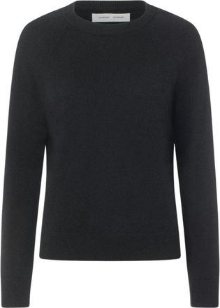Sams&oslash;e & Sams&oslash;e Femme, Pulls, Noir, Taille: 36 FR Haut Boston O-Neck