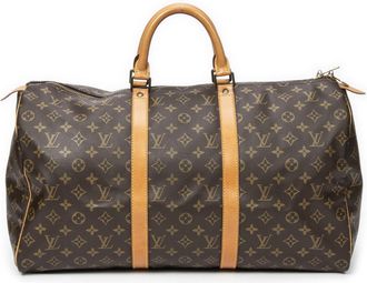 Louis Vuitton Crossbody Bags - Keepall 50 - Gr. unisize - in Braun - f&uuml;r Damen