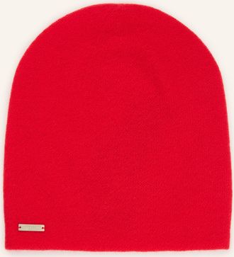 Seeberger Seeberger Cashmere-M&uuml;tze rot