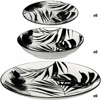 Secret de Gourmet Secret De Gourmet - Geschirr-Set palme, 18-teilig
