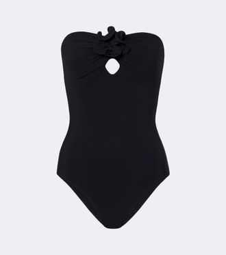 Magda Butrym Maillot de bain bustier &agrave; appliqu&eacute; floral