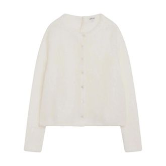 Loewe Mohair-Mischung Cardigan - - Knitwear - Damen - Wei&szlig; - M