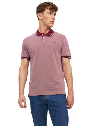 Jack & Jones Herren Jprbluwin STS Polohemd, Red Dahlia, XXL EU