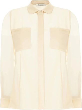 Max Mara Femme, Blouses et Chemises, Beige, Taille: 40 FR Chemises