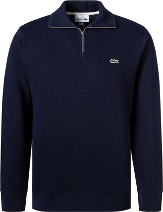 Lacoste Herren Troyer blau Baumwolle unifarben