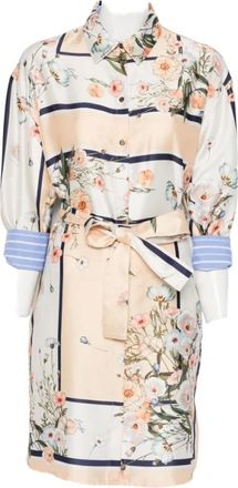 Liu Jo Femme, Robes, Multicolore, Taille: 42 FR Robe chemise