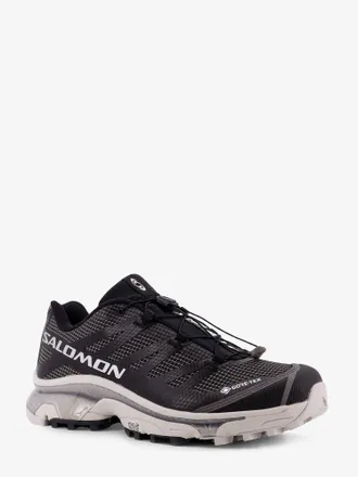 Salomon Mens Nylon And Goretex Xt-4 Sneakers Black Nylon-Gomma Trainers Nylon/gomma