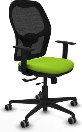 Piqueras y Crespo B&uuml;rostuhl aus Netzgewebe mit 1D-Armen, h&ouml;henverstellbare Lendenwirbelst&uuml;tze, ausgestattet mit Syncro/Traslack und eingespritztem Schaum. Mit Rollen vo