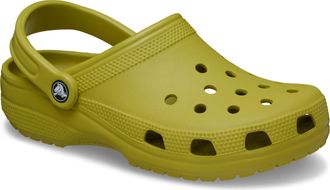 Crocs Clog CROCS Classic Clog, Damen, Gr. 42, senffarben, meadow, Croslite, Schuhe Clog, Sommerschuh, Schlappen, Hausschuh passt zu Jibbitz