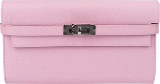 Herm&egrave;s Portemonnaie - Hermes Sylvester Juane De Naples Verso Epsom Leath - Gr. unisize - in Rot - f&uuml;r Damen