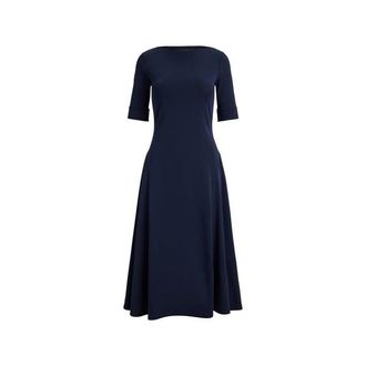Ralph Lauren Robe &eacute;vas&eacute;e en coton m&eacute;lang&eacute;