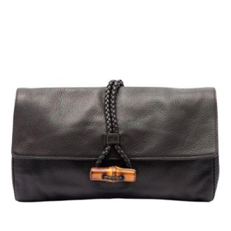 Gucci Pre-owned Hip Bamboo Clutch - - Pre-owned - Damen - Braun - ONE SIZE