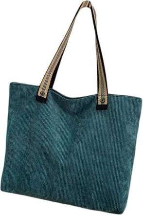 Supvox Paquet Fourre-tout R&eacute;tro &agrave; Bandouli&egrave;re En Velours C&ocirc;tel&eacute; Vert Paquet De Transport Pour Femmes Polyvalent Pour Voyage Et Quotidien Format Moyen