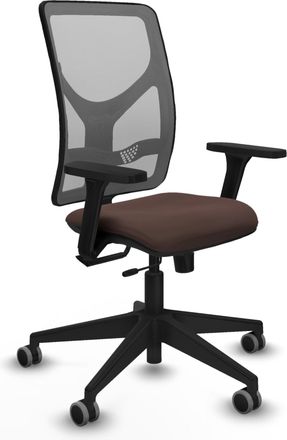 Piqueras y Crespo Stuhl aus PC mit 3D-Armlehnen, h&ouml;henverstellbare Lendenwirbelst&uuml;tze, ausgestattet mit Syncro/Traslack und Schneideschaum, mit Rollen 65 mm, Parkett, G