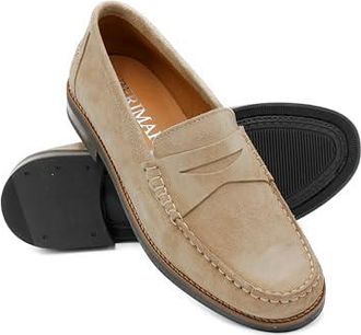 Zerimar Chaussures Castillanes, Mocassins Antifaz, Chaussures de Ville pour Homme Fabriqu&eacute;es en Espagne, Couleur Taupe, Pointure 44